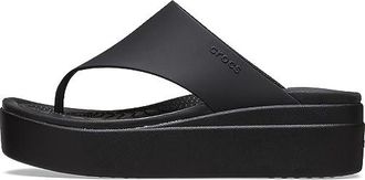 Crocs Femme Brooklyn Flip Tongs, Black, 39/40 EU