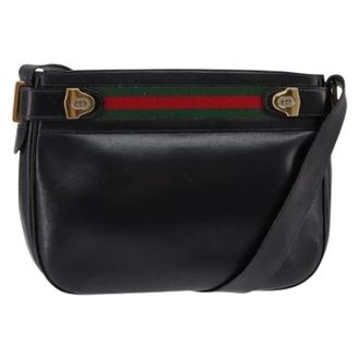 Gucci Pre-owned Leder Crossbody Bag - - Pre-owned - Damen - Schwarzk - ONE SIZE