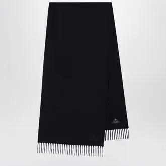 Loro Piana Grande Unita Schal in Marineblau