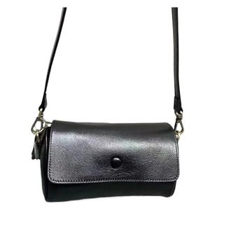 Generic Sac Femme Bandouli&egrave;Re Petit sac &agrave; bandouli&egrave;re en cuir v&eacute;ritable for femmes, main messager d&eacute;t&eacute; d&eacute;contract&eacute;, oreiller(Black)