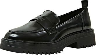 Esprit Modischer Chunky Damen Penny Loafer, 001/Black, 38 EU