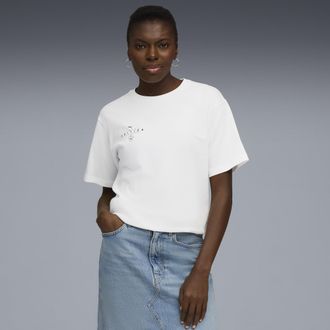 Puma FtblEdition Fu&szlig;ball-T-Shirt Damen, Kleidung, Wei&szlig;, XS