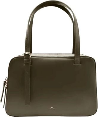 A.P.C. A.p.c., Femme, Sacs, Vert, Taille: ONE Size Virginie Box Bag