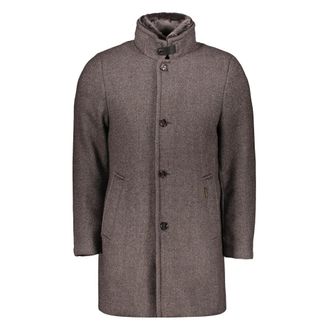 Moorer Eleganter Mantel mit hohem Kragen - - Coats - Herren - Braun - S