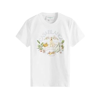 Casablanca Homme, Tops, Blanc, Taille: S Appartement dans les airs T-shirt