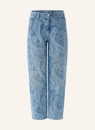 Oui Mom Jeans blau