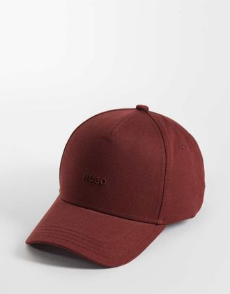 HUGO BOSS BOSS Red - Casquette &agrave; logo dor&eacute; - Bordeaux-Rouge