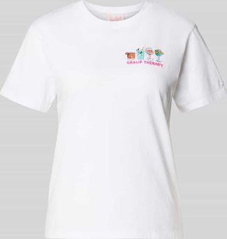 MC2 Saint Barth T-Shirt mit Motiv- und Statement-Stitching Modell EMILIE