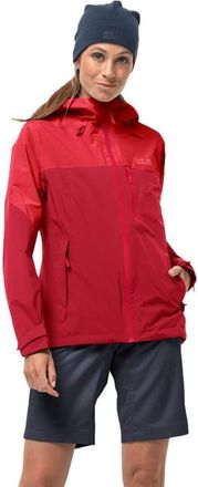 Jack Wolfskin Damen Go Hike W Jacke, Helles Scharlachrot, Medium