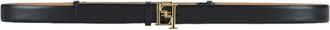 Elisabetta Franchi Femme, Accessoires, Noir, Taille: M Leather Belt with Buckle