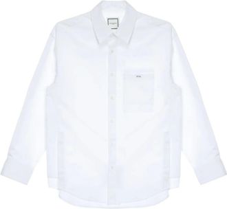 Wooyoungmi Wooyoungmi, Homme, Chemises, Blanc, Taille: L Back Logo Shirt