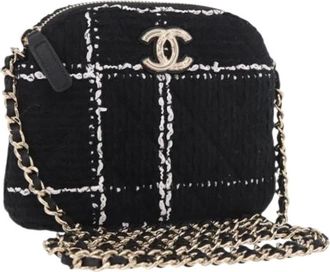Chanel Sac bandouli&egrave;re vintage doccasion - Femme - Pre-owned - Noir - Taille: ONE Size