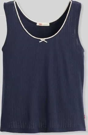 Levi's Slim Fit Top aus reiner Baumwolle mit Schleifen-Detail