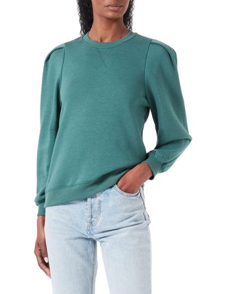 Ichi Damen IHMALO SW Sweatshirt, 185308/Blue Spruce, M