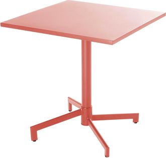 Oviala Gartentisch, quadratisch, Bistrotisch mit Klappplatte, Lehm - Palavas