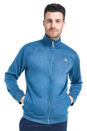 ATHL DPT. Herren modernes Sportoberteil zum Kombinieren als Jogginganzug, Sweatjacke Blau, Gr. XL