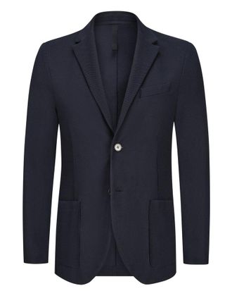 Harris Wharf London Strukturiertes Sakko aus Baumwolle mit fallendem Revers in