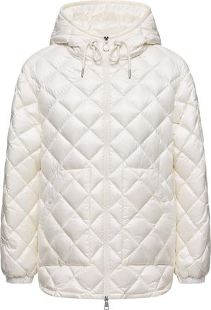Moncler Doudoune courte à capuche et matelassage en losange