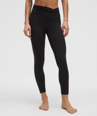 lululemon Align Leggings mit Twist-Bund f&uuml;r Frauen - 64 cm - Gr&ouml;&szlig;e 14 in Black