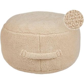 Beliani Beliani - Rundes Sitzkissen Polyester Beige 50 x 50 x 30 cm stilvoll extra Platz