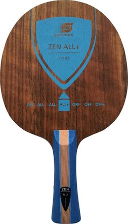SUNFLEX Zen All+ Tischtennis-Holz | professionelles Allround Holz | 5 Furniere | sehr Gute Tempowerte und Ballr&uuml;ckmeldung | konkaver Griff