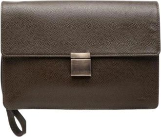 Louis Vuitton Pre-owned Selenga Clutch - Femme - Pre-owned - Brun - Taille: ONE Size