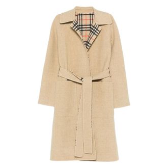 Burberry Check-lined Belted Coat