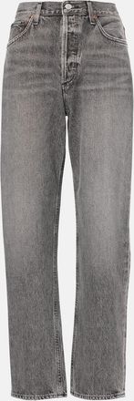 A Gold E Mid-Rise Straight Jeans 90s