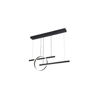 Fabrilamp L&ouml;we schwarz h&auml;ngeleuchte 61w 3000-4000-6000k regx100x80 cm 5185lm mit fernbedienung und dimmer