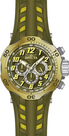 Invicta Venom 50509 Herrenuhr - Quarzwerk - Edelstahl mit gr&uuml;nem Zifferblatt - 52 mm