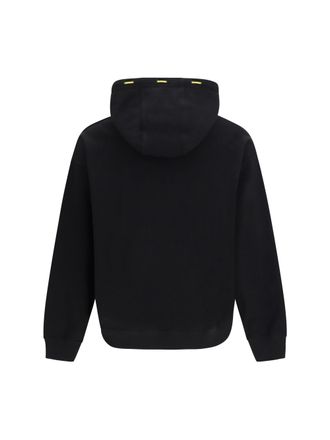 Fendi Mens Hooded Sweatshirt Cotton With Embroidered Logo Nero Sweatshirts Sweater