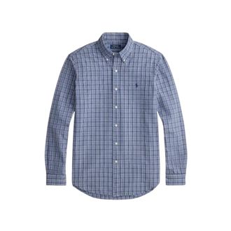 Polo Ralph Lauren Homme, Chemises, Bleu, Taille: 2XL Chemise Oxford Bross&eacute;e Coupe Ajust&eacute;e