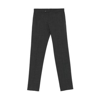 Incotex Homme, Pantalons, Gris, Taille: M Pantalon Gris Anthracite Boutonn&eacute;