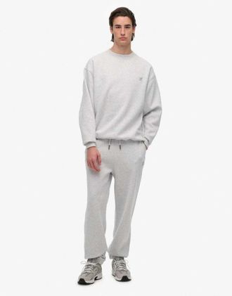 Superdry Blank - Sweat oversize ras de cou - Gris chin&eacute;