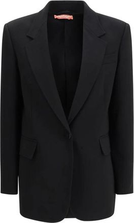 Max Mara Femme, Vestes, Noir, Taille: 42 FR Triacetate Tailored Blazer