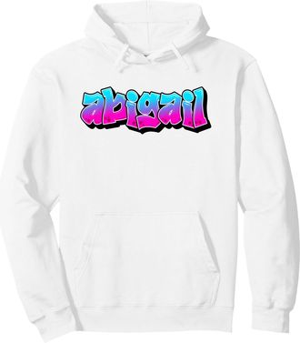 BDAZ Abigail Graffiti Personalisierter Name Blau Rosa Frauen M&auml;dchen Pullover Hoodie