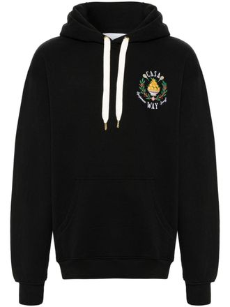 Casablanca hoodie &Eacute;quipement Sportif brod&eacute; - Noir