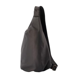Yohji Yamamoto Sculptural Cowhide Crossbody Bag - Black
