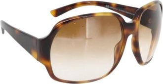 Gucci Lunettes de soleil en plastique Pre-owned - Femme - Pre-owned - Brun - Taille: ONE Size