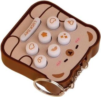 Generico Charm porte-cl&eacute;s pour sacs - Jeu sensoriel taupe &agrave; - D&eacute;corations luminescentes anti-stress pour, anniversaire, maison, sac &agrave; dos, cadeau, Style C, rif