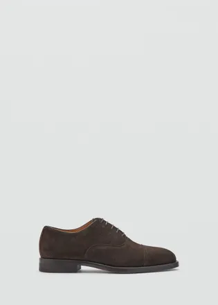 Mango Chaussures costume cuir chocolat - Homme - 39 - MANGO MAN