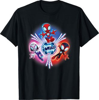 MARVEL Spidey and His Amazing Friends Glow Webs Glow Icon T-Shirt