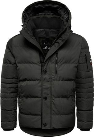 Amaci & Sons Winterjacke AKRON Winterjacke Herren Gef&uuml;tterte Winter Jacke f&uuml;r M&auml;nner mit Kapuze