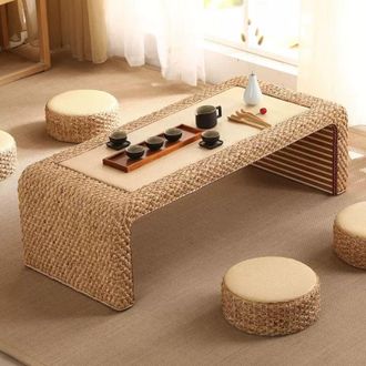 Generic Couchtisch Japanischer Bodentisch zum Sitzen Auf Dem Boden, f&uuml;r Schlafzimmer, Esszimmer, Balkon, Schlafs&auml;le und Kleine Wohnungen