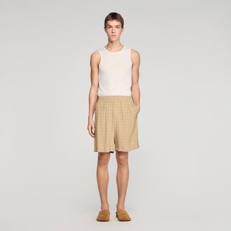 Sandro Short fluide &agrave; imprim&eacute; maillons