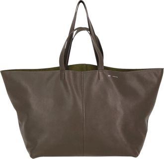 Ami unisex, Sacs, Brun, Taille: ONE Size Sac cabas en cuir marron