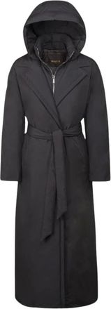 Moorer Femme, Manteaux, Noir, Taille: 38 FR Camely-Stp