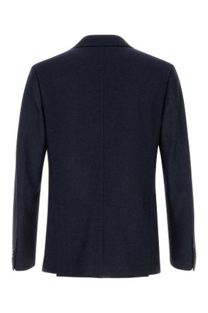 Brioni Silk and Cashmere Blazer - Navy