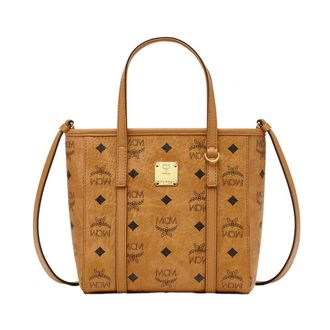 MCM Toni Top-Zip Shopper in Visetos - - Bags - Damen - Braun - ONE SIZE