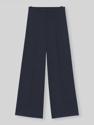 HUGO BOSS Wide Leg Hose mit Nadelstreifen-Muster